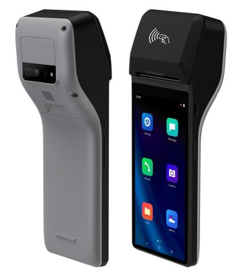 China 380g Portable POS Terminal , Mobile POS Terminal With 58mm Printer / QR Code Scanner for sale