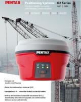 China Pentax G6 555 Channels GPS GNSS Receiver Rover RTK With IMU for sale
