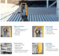 China Model Topcon DT-300 Series Electronic Digital Theodolite 5 