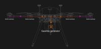 China UAV Mapping Drone Foldable Six Rotor Oil Electricity Hybrid Mapping UAV drone XQL12 Series for sale