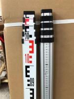 China 5m Telescopic Aluminium Surveying Leveling Staff With Bubble for sale
