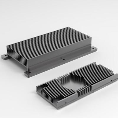 China Precision Custom Aluminum Extrusion Aluminum Alloy Radiator CNC machining for sale