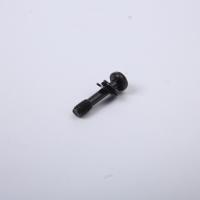 China Black Zinc Plated Screws Round Head With Washer Triple Set , Cross Slotted Pan Head Screw for sale