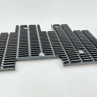 China Custom Aluminum Alloy Heat Sink 3240 11mm Oxidized Black Electronic Chip Heat Sink for sale