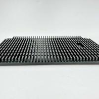 China High Precision CNC Machining Parts Black Slotted Aluminum Power Amplifier Heatsink for sale