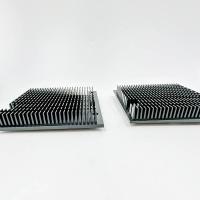 China High Precision CNC Machining Parts Black Slotted Aluminum Power Amplifier Heatsink for sale