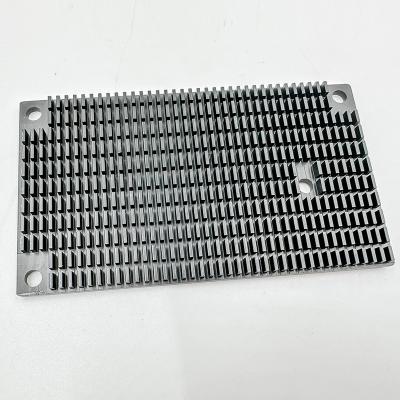 China High Precision CNC Machining Parts Black Slotted Aluminum Power Amplifier Heatsink for sale