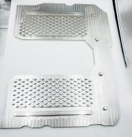 China CNC machining Aluminum laptop base plate, Laptop heat sink cooling fan High power aluminum alloy super quiet laptop base for sale