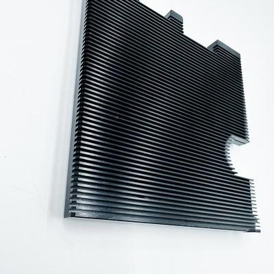 China Automobile CNC Machining Parts Aluminum Black Anodized Heatsink Radiator for sale