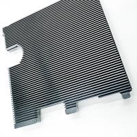 China Automobile CNC Machining Parts Aluminum Black Anodized Heatsink Radiator for sale