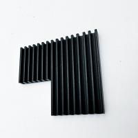 China Aluminum CNC Machining Parts Black Anodized Heatsink For Greenhouse Planting LED Lights for sale