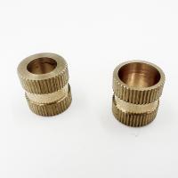 China OEM Knurled Brass Threaded Inserts , Precision Threaded Nut Insert for sale