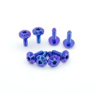 China Blue Purple Gradient Tc4 Motorcycle Titanium Alloy Screws ANSI ASME Standard for sale