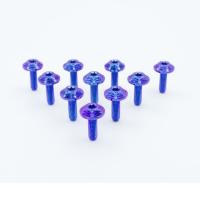 China Blue Purple Gradient Tc4 Motorcycle Titanium Alloy Screws ANSI ASME Standard for sale