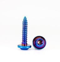 China Blue Purple Gradient Tc4 Motorcycle Titanium Alloy Screws ANSI ASME Standard for sale