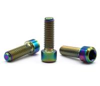 China Non Standard Titanium Alloy Screw Hexagonal Cuphead Screws Color Zinc Full Thread Screw for sale
