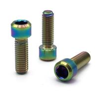 China Non Standard Titanium Alloy Screw Hexagonal Cuphead Screws Color Zinc Full Thread Screw for sale