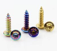 China M4 M5 Titanium Screws 304 Stainless Steel Flange Head Self Tapping Screws for sale