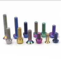 China Custom Titanium Screws Fasteners TC4 Mountain Bike Single Disc Screw for sale
