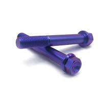 China ISO9001 External Hexagon Screw Flange Screw Titanium Alloy Automotive Fastener for sale