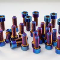 China Burnt Titanium Bolts Titanium Alloy DIN912 Cylindrical Head Hexagon Socket Cap Screws And Bolts for sale