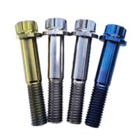 China Titanium Alloy Flange Bolts Screws Customized Modified Titanium Bolts for sale