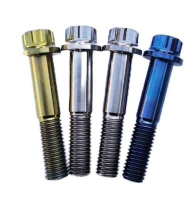 China Titanium Alloy Flange Bolts Screws Customized Modified Titanium Bolts for sale