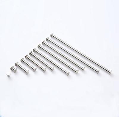 China Nickel Plated Blind Rivet Book Screw Stud Rivets Round Head Iron Rivet Core Rivet for sale