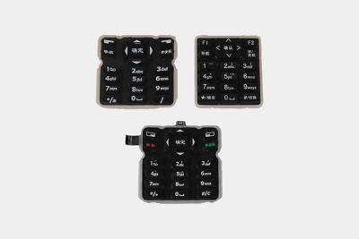 China Lianwei Low-Temperature Silicone & Plastic Keypads, Custom Molded for sale
