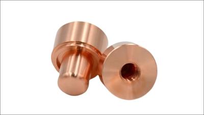 China CNC Machined C110 Copper High-Voltage Electrode Terminal for EV High-Current Systems for sale