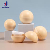 China 10g 15g 20g 30g 50g Empty Plastic Jar Ball Shape Lip Balm Jars Cream Jar With Lid for sale