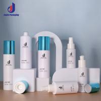 China PETG Green Pump Bottle Cosmetic Empty Body Spray Bottles 100ml for sale
