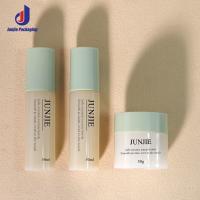 China Green Jade Face Toner Bottle Customized Plastic Bottles And Jars For Cosmetic Packaging for sale