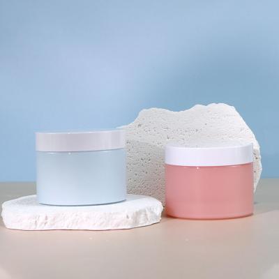 China Double Wall PP 100g 3.38oz Cosmetic Jars for Body Butter Jars Cream Material Face Mask Hair Oil Packaging Containers for sale