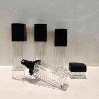 China 30ml 60ml 100ml Square Acrylic Bottles Cosmetic Empty Cosmetic Bottle Packaging for sale