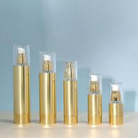 China Empty Luxury Airless Pump Bottle 30ml 50ml Cream Vacuum Bottle Brushed Metal Replacement for sale