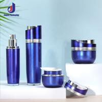 China Custom Skincare Bottles Packaging Containers For Cosmetics Screen Printing Acrylic MS Cylinder for sale