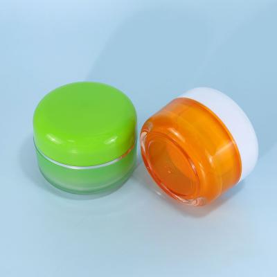 China Acrylic Plastic Type 30g 50g Face Cream Jar for Cosmetic Packaging Body Scrub Butter for sale
