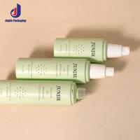 China Green Plastic Pump Bottles Frosted Plastic Bottles Customized With Cylindrical Design for sale