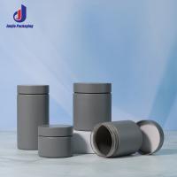 China Cylinder Round Plastic Bottles 60ml 100ml 120ml Gray Cylinder Bottles With Caps for sale