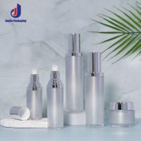 China 30g Cream Jar 50ml / 120ml Cosmetic Dropper Bottles Thick Wall Acrylic Skin Care Cosmetic Set for sale