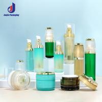 China Customized 100ml Acrylic Bottles 50g Face Cream Jars Cosmetic With Screen Printing Logo Acceptable for sale