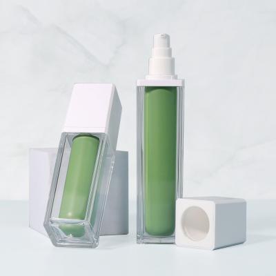 China 100ml Spray Pump Bottle Customized Amber Green Pump Bottle For Cosmetics Packaging for sale
