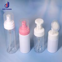 China Sealing Type White Plastic Shampoo Bottles 100ml - 200ml Foam Pump Bottle With Foam Pump Head for sale