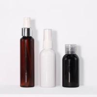 China Plastic Brown Dropper Bottle 50ml 60ml PET Lotion Bottle For Cream for sale