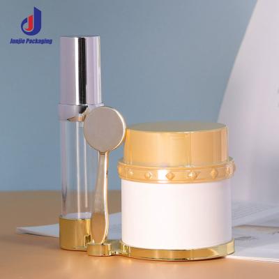 China Printing Color-spray Painting ABS Plastic Empty Octagonal Attar Oil Bottle with Small Body Oil Massage Roller Bottle for sale