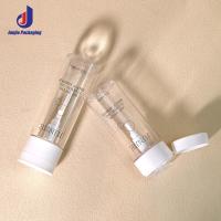 China PET Cosmetic Bottle 100ml 120ml 400ml Makeup Remover Bottle With Round Flat Top for sale