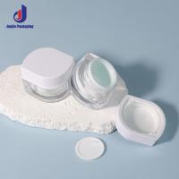 China Luxury Empty Refillable Double-wall Plastic Cosmetic Jar with Screw Cap for Eye Cream Face Mask Lip Scrub & Balm Lotion for sale