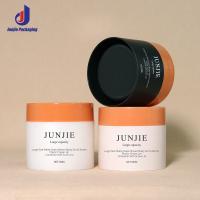 China Luxury White Plastic Cosmetic Jars 200g 250g 300g Body Scrub Double Wall Plastic Jars for sale