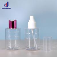 China 30ml 50ml 100ml PET Spray Bottle Luxury Plastic Refillable Perfume Bottle With Wooden Cap for sale